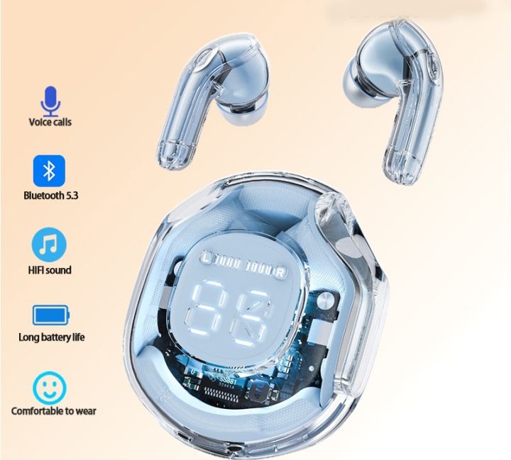 Wireless Earphones Bluetooth With Mic Earbuds EarPods Headphone For ...