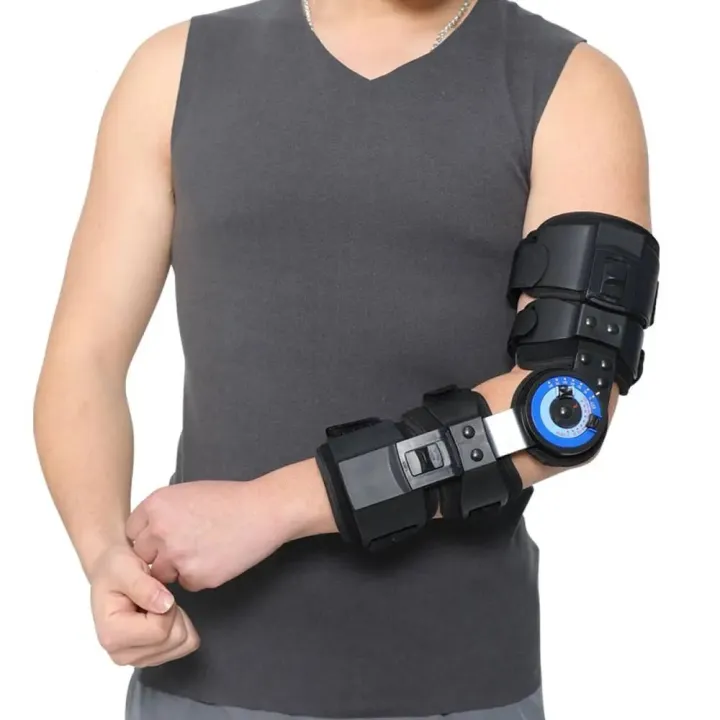 Hinged ROM Elbow Brace, Adjustable Post-Op Stabilizer Splint, Arm ...