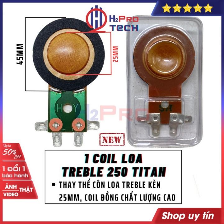 1 Coil Loa Treble Kèn 250 Titan Hàng Chuẩn Mâm Côn 45Mm, Dây Đồng-Màng ...