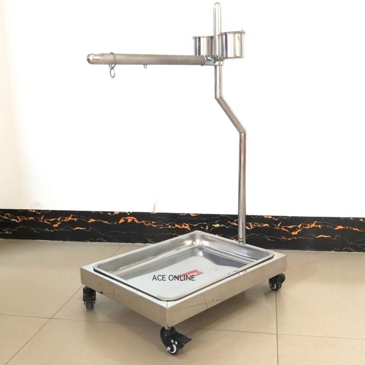 Parrot bird stand Stainless Steel Parrot Stand Large Bird, Blue and ...