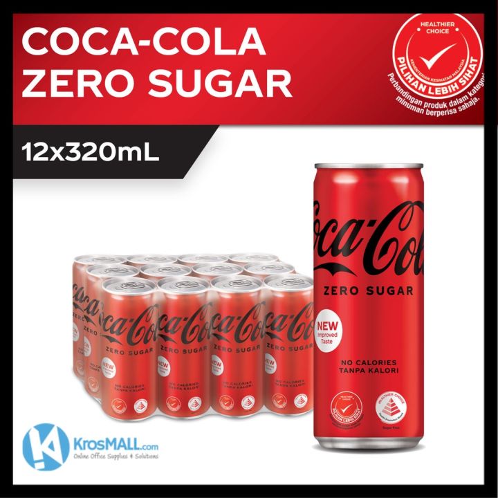 Coca-Cola Zero Sugar Can 320ml x 12 + | Lazada