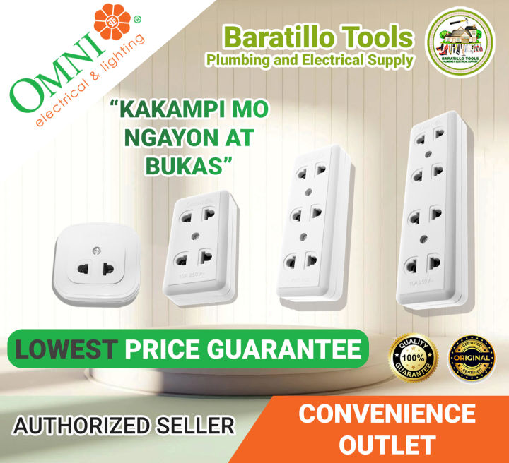 Omni Surface 1-Gang Convenience Outlet 10A - WSO-001, WSO-002, WSO-003 ...