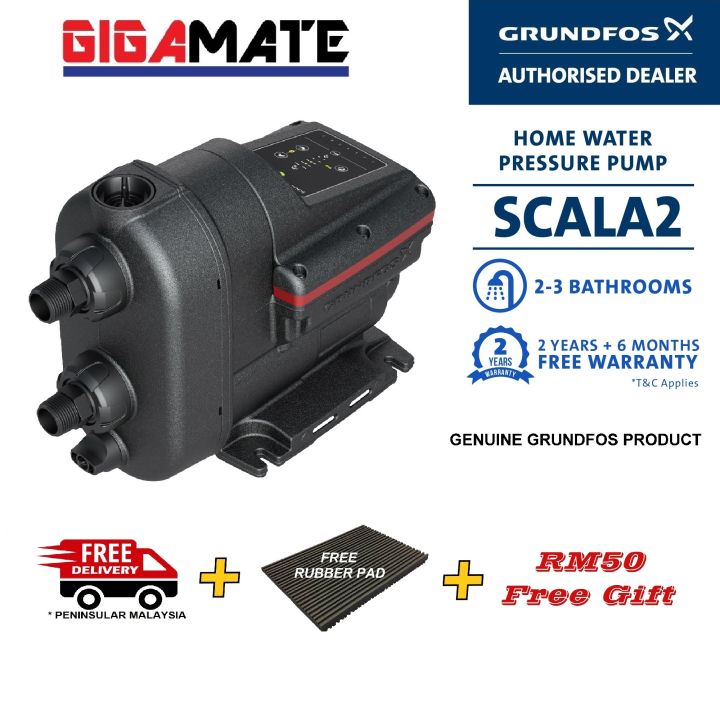 Grundfos SCALA2 3-45 Home Water Pressure Booster Pump | Lazada