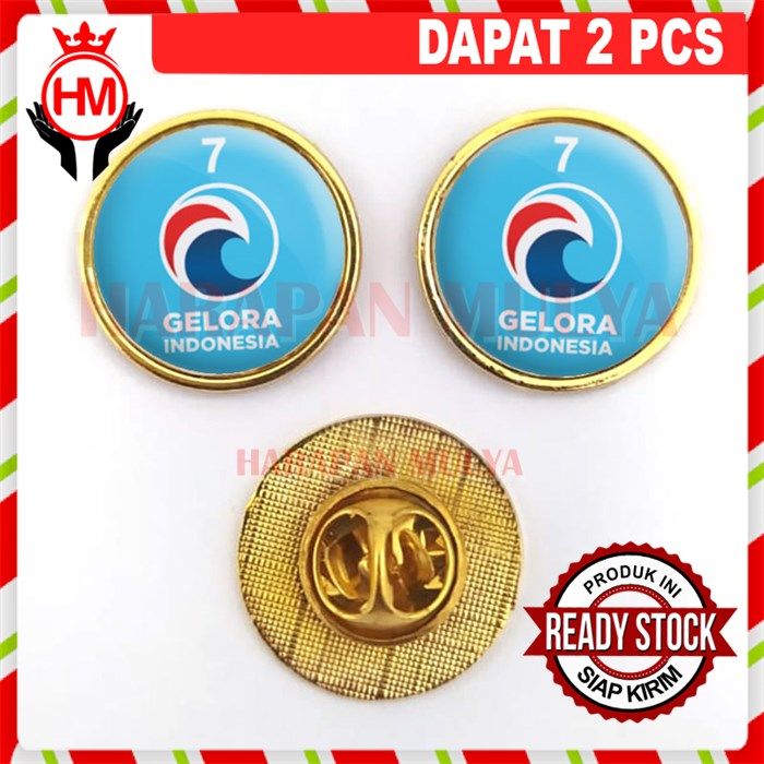 Pin Partai Gelora Lencana Pin Logo Partai Gelora Wing Bros Logo Partai ...