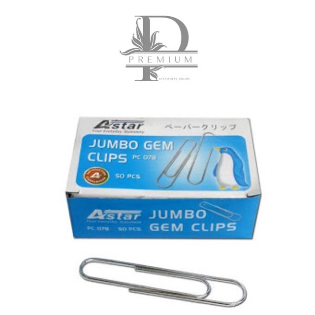 Astar 50mm Jumbo Paper Clip / Klip Kertas 50mm | Lazada