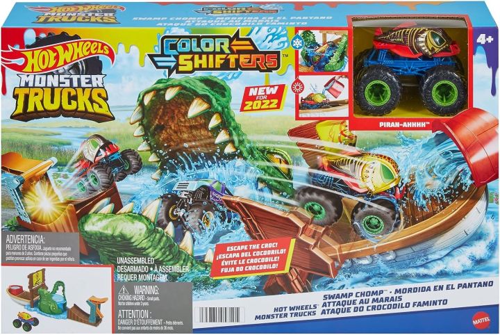 Hot Wheels Monster Trucks Swamp Chomp Playset | Lazada PH