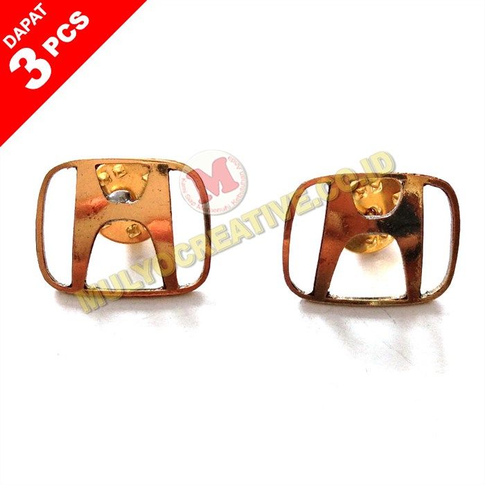 Pin Logo Honda Pin Honda Simbol Warna Gold dan Silver / 3pcs | Lazada ...