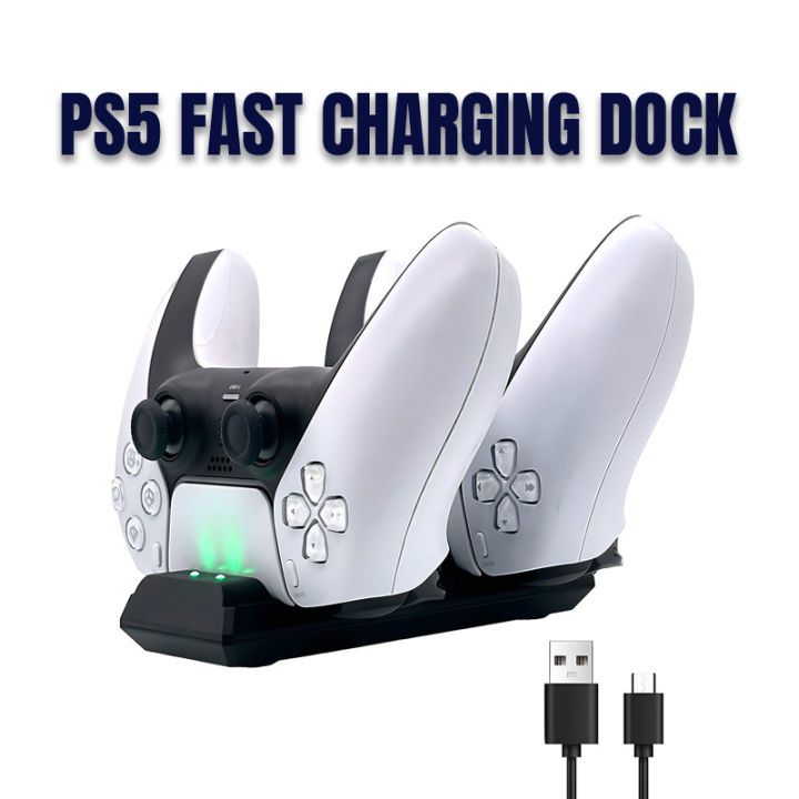 Fast Charging Dock For PS5 Controller / Gamepad Vertical Charger Stand ...