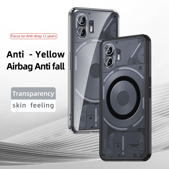 Nothing Phone 2 Transparent Hard Case,[Anti-Yellowing] Ultra Thin Slim ...