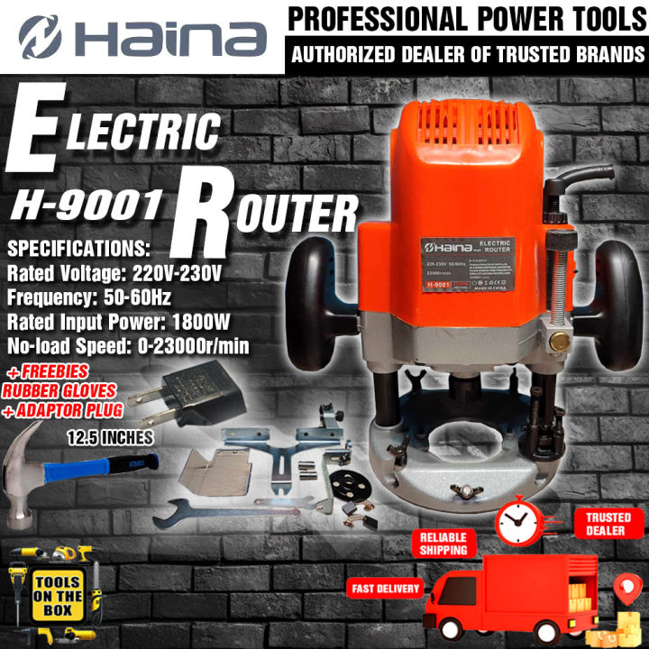Haina Electric Wood Router Plunge Router 1800W H-9001 Professional ...