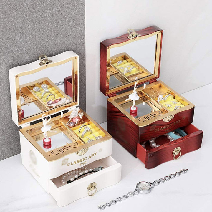 【yidea Hongkong】nostalgic Music Box Dancing Girl Clockwork Simulation