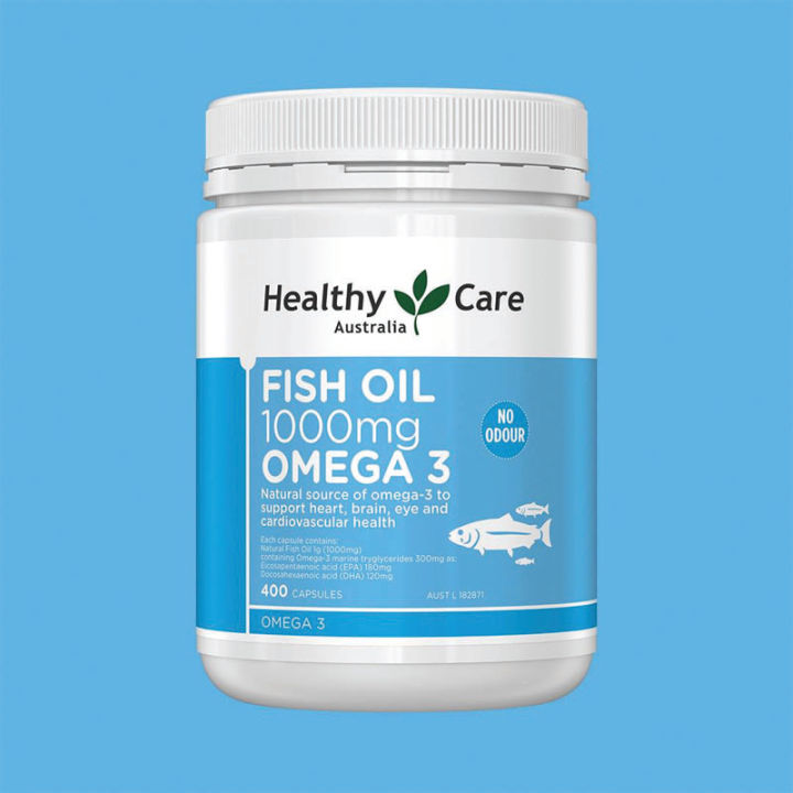 Healthy Care Fish Oil 1000mg Omega 3 400 Capsules Multivitamins | Lazada PH