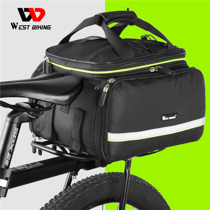 WEST BIKING Waterproof Bicycle Saddle Bag Large Capacity Bike Bag 3 in 1 Trunk Bag Road Mountain ...