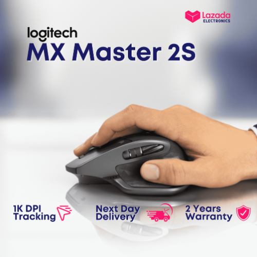 Logitech MX Master 2S Graphite Wireless Mouse: Multi-Device, Flow ...