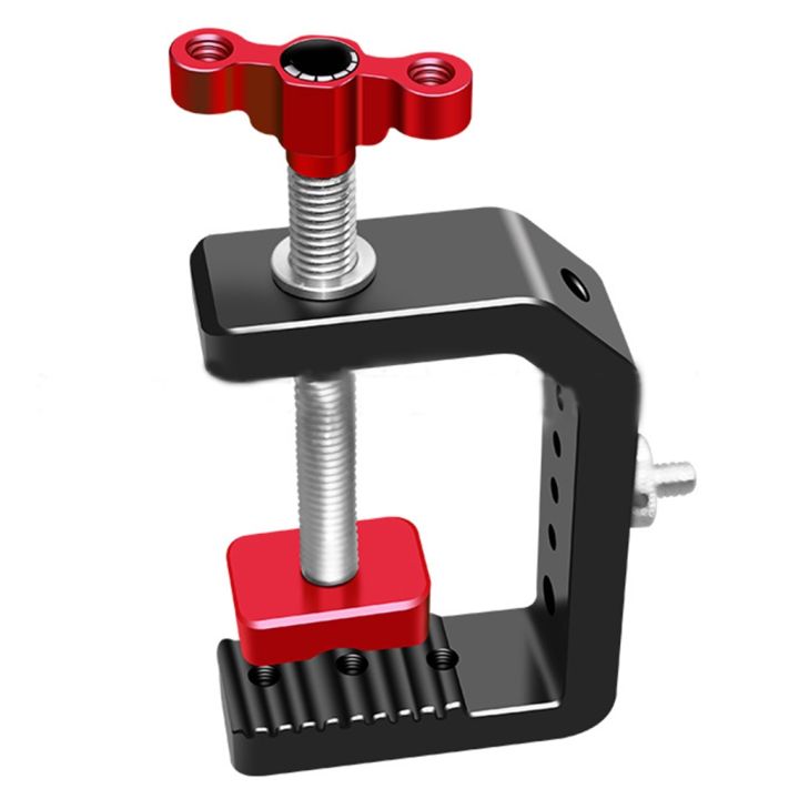 Universal C Clamp with 1/4inch Thread Hole Heavy Duty Aluminum Clamps ...