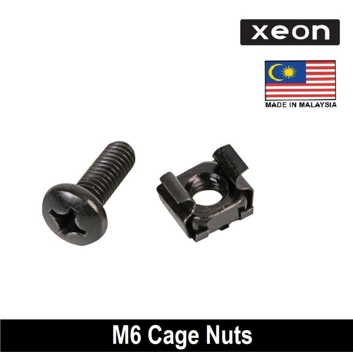M6 Cage Nuts & Screw for Server Rack | Lazada