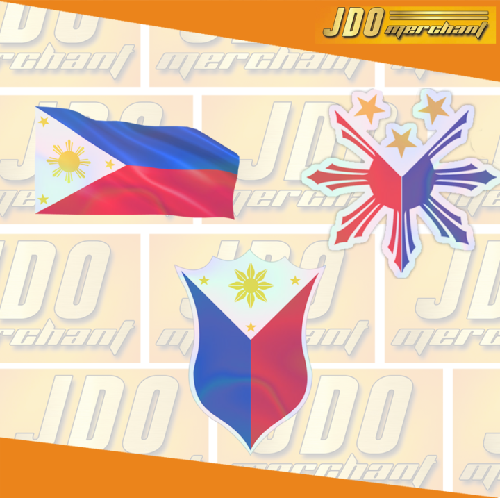 Philippine Flag Sticker Printed High Quality Laminated | Lazada PH