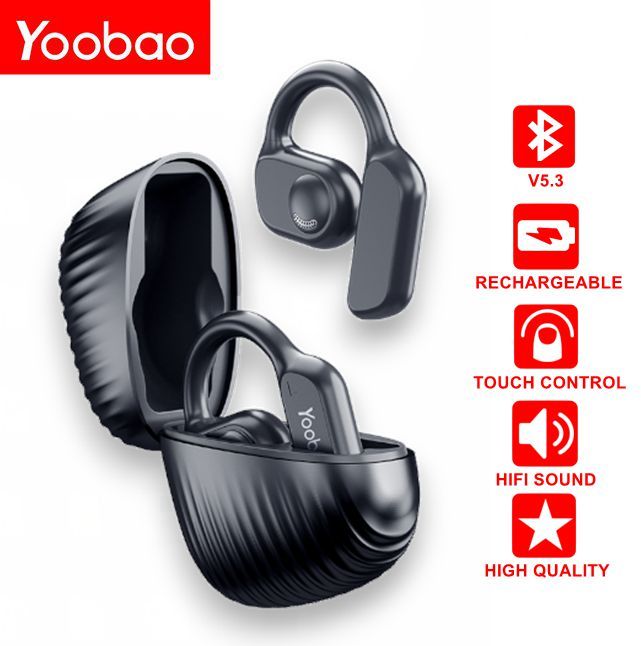 Yoobao OW02 Ear-Hook True Wireless Stereo Bluetooth HiFi Sound Earphone ...