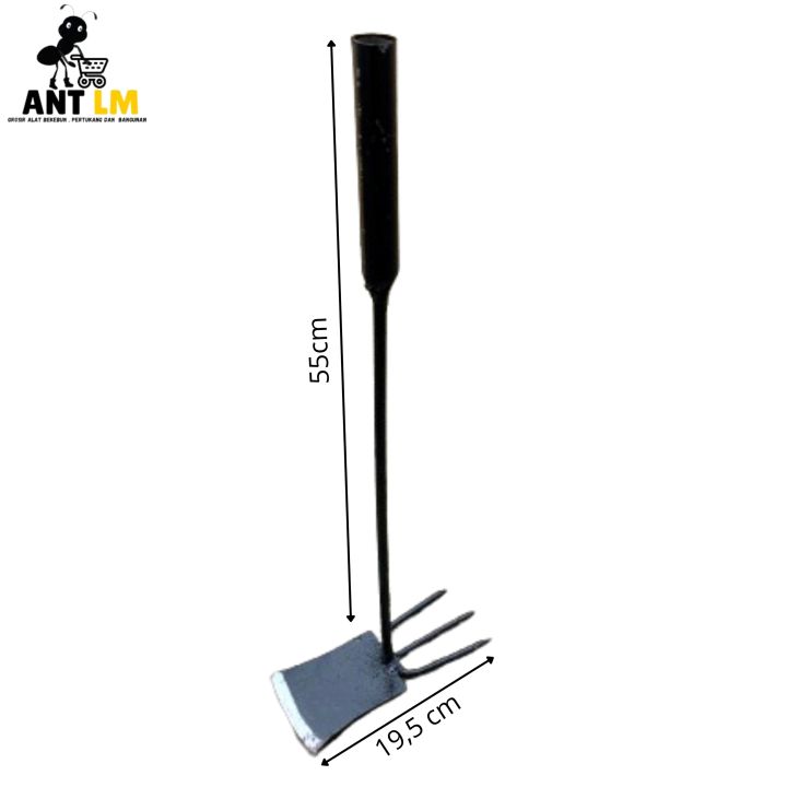 Cangkul Garuk 2 in 1 Full Besi Anti Karat - Cangkul Rumput Dan Koret ...