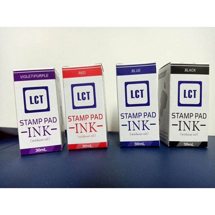 Stamp pad ink black blue violet red compatible for trodat | Lazada PH