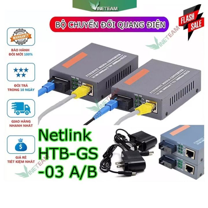 Bộ Chuyển Đổi Quang Điện Netlink HTB-GS-03 A/B Thiết Bị Chuyển Đổi ...