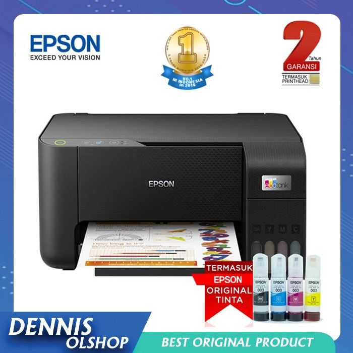 Epson L3210 EcoTank All in One Ink Tank Printer ( print, scan, copy) - tanpa tinta | Lazada ...
