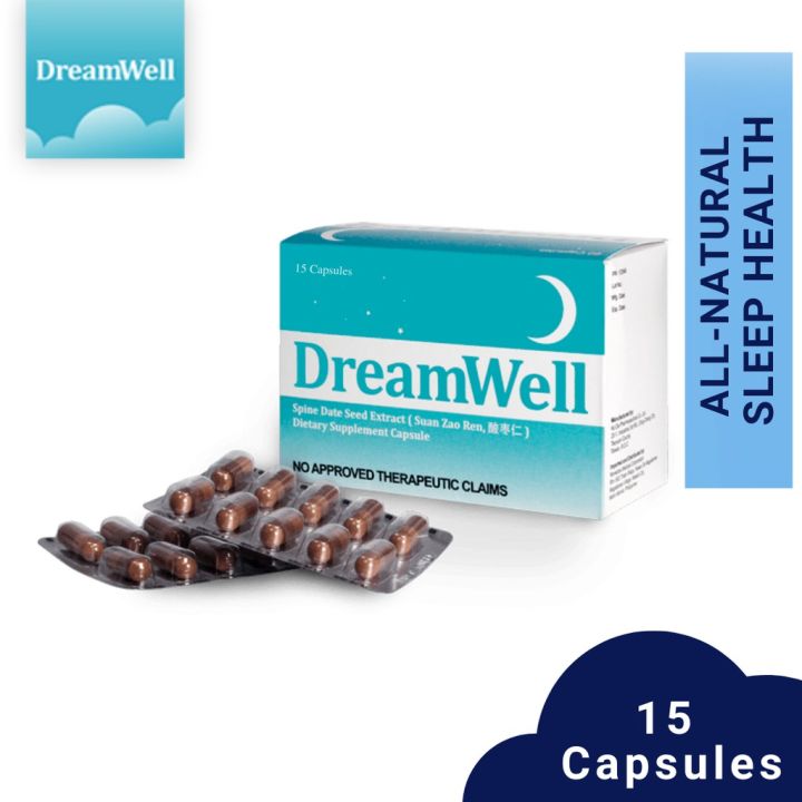 DREAMWELL 15 CAPS Exp: May 2024 - All Natural, No Melatonin | Lazada PH