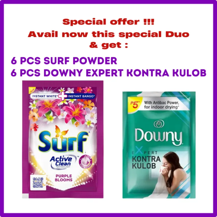 Downy Fabric Conditioner & Surf Powder Detergent duo Grocery grade 6 ...