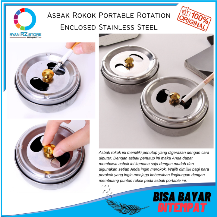 Asbak Rokok Unik dan Keren Model Bundar Diameter 8 Cm Material ...