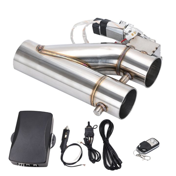 Universal Dual Valve Electric Exhaust Shutoff Valve System Y-Type ...
