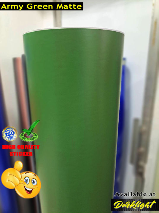 STICKER ARMY GREEN MATTE !!!! HIGH QUALITY !!! [[ Philippine Stock ...