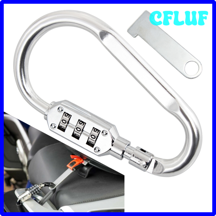 CFLUF Newest Helmetlock Dirt Bike Combination Helmet Security Lock ...