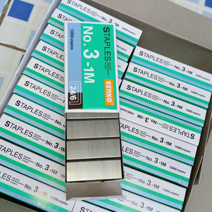 isi Staples isi stapler no 3 -1m kenko isi heker 1000 biji | Lazada Indonesia