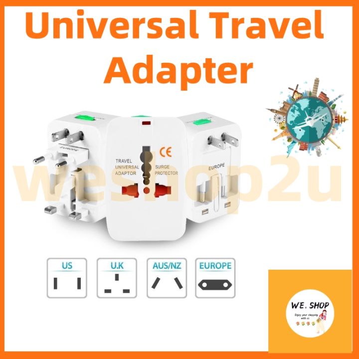 Universal Travel Adapter Plug All In One International Worldwide Travel ...