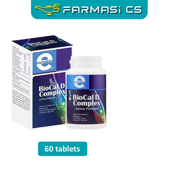 Eurobio BioCal D Complex Active Formula 60 Tablets EXP:03/2026 ...