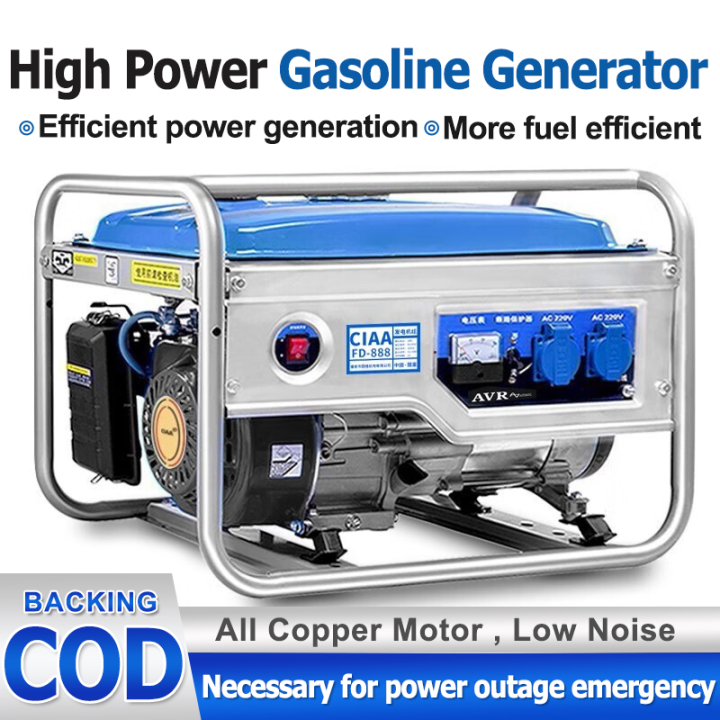 Generator Four Stroke Gasoline Generator 4000W Engine Dual Protection ...