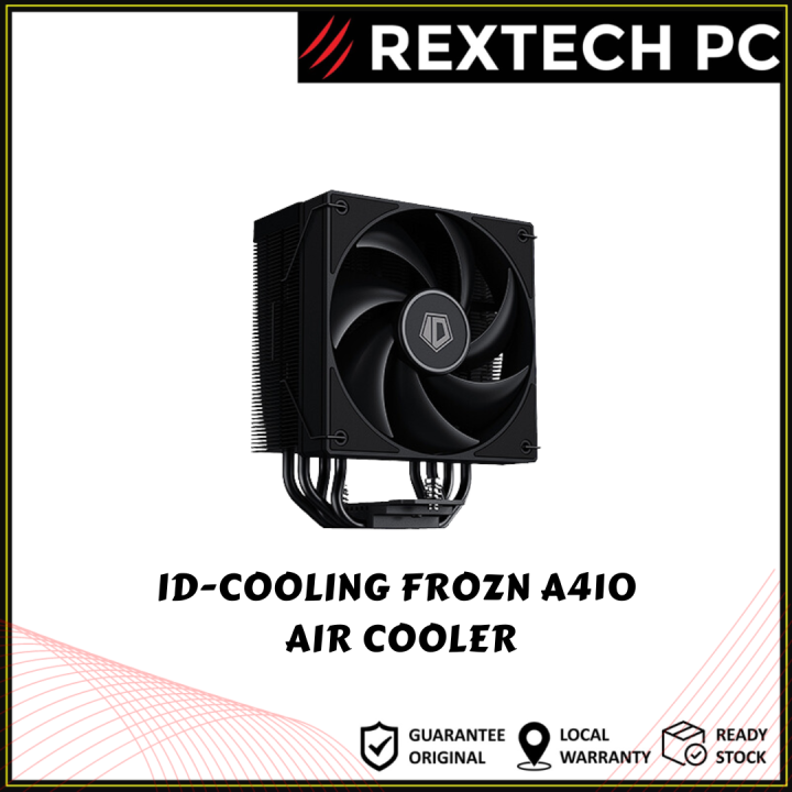 REXTECH ID-COOLING FROZN A410 Full Black Air Cooler | Lazada