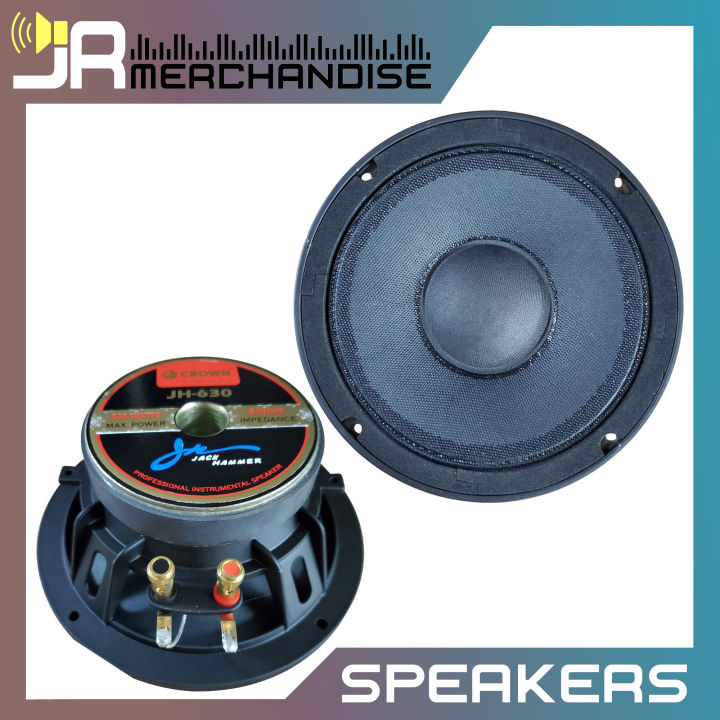 Crown Jack Hammer (JH-630) 6.5" 300 watts 8 ohms Aluminum Die Cast ...