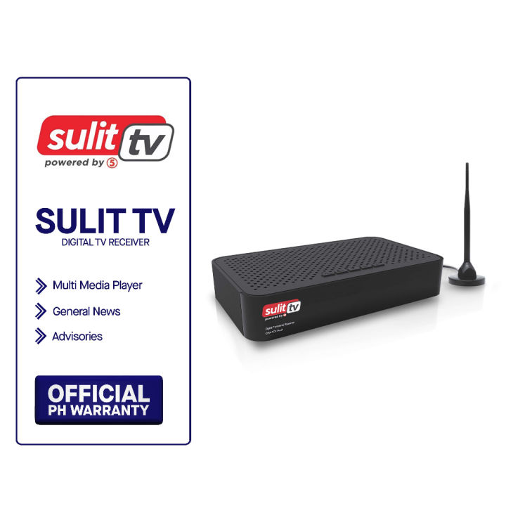 Sulit TV Digibox Powered by TV5 , Digital TV Receiver Box With Remote ...