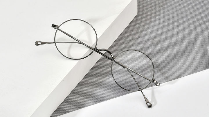 FONEX Titanium Glasses Frame Men Brand Design Vintage Retro Round ...