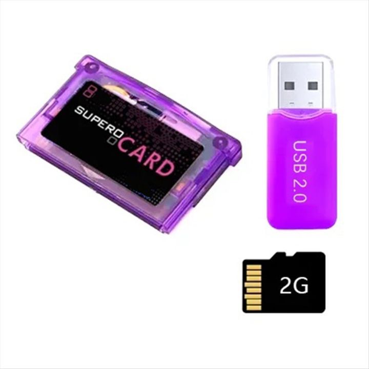 For SuperCard Mini Micro-SD Card Adapter+2GB Memory Card for SP GBM ...