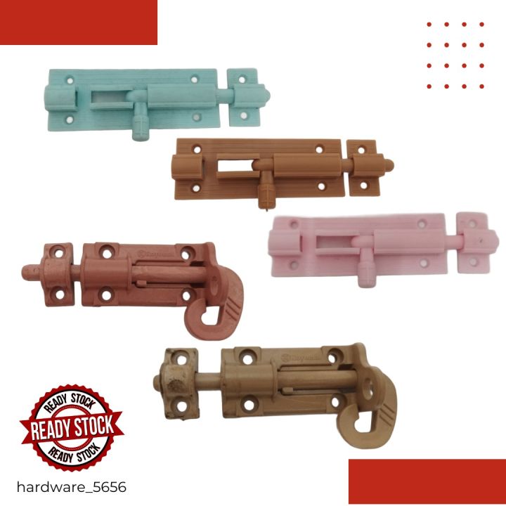 【Lelong 清仓商品】Plastic PVC Door Tower Bolt Slug Latch Security Door Shed ...