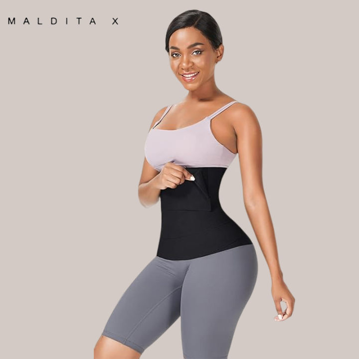 MALDITA X Waist Trainer for Women Bandage Wrap Sauna Belt Long Torso ...