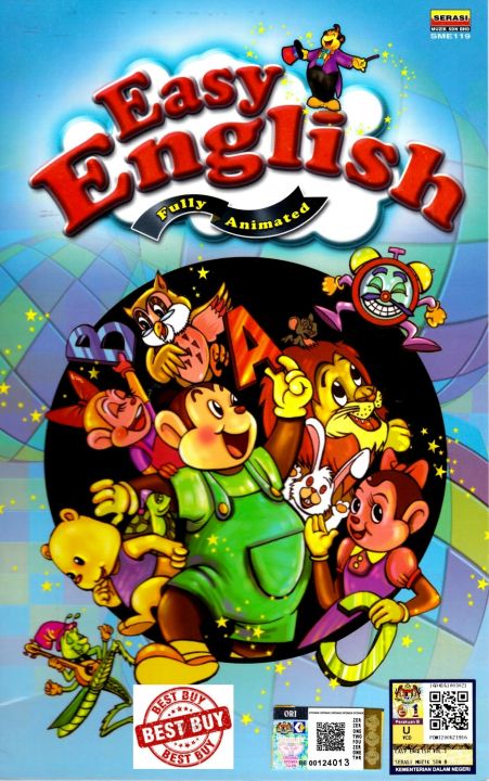 EASY ENGLISH FULLY ANIMATED LEARNING ENGLISH WITH MALAY EXPLANATION VCD ...