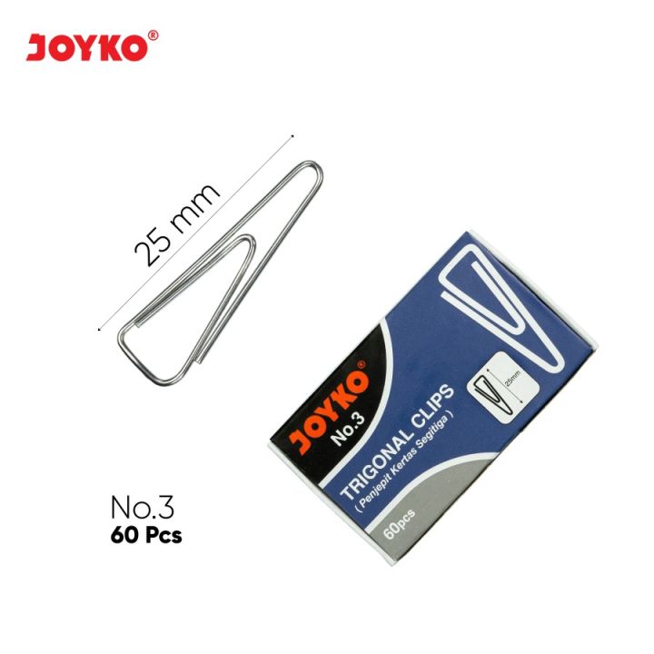 TRIGONAL CLIP JOYKO NO 3 - PAPER CLIP JOYKO NO 3 | Lazada Indonesia