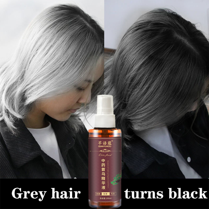 Herbal essence Gray hair turns black Harmless Black Hair Dye Shampoo ...