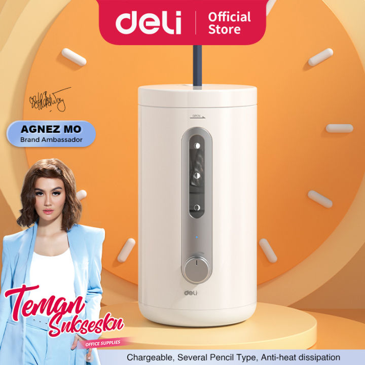 Deli Rautan Pensil Elektrik Otomatis / Electrical Sharpener Dapat di Charge VA6 | Lazada Indonesia