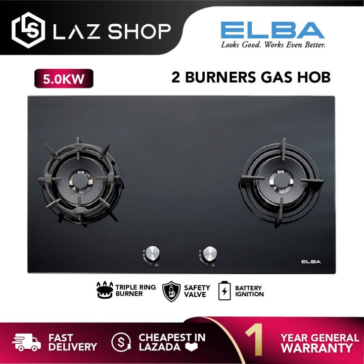 【24H Ship Out】Elba Italy 2-Burner 5.0kW Built In Glass Hob EGH-E9522G ...