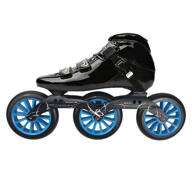 Speed Inline Skates 3*125mm Wheels Patines Roller Skates ZICO ...