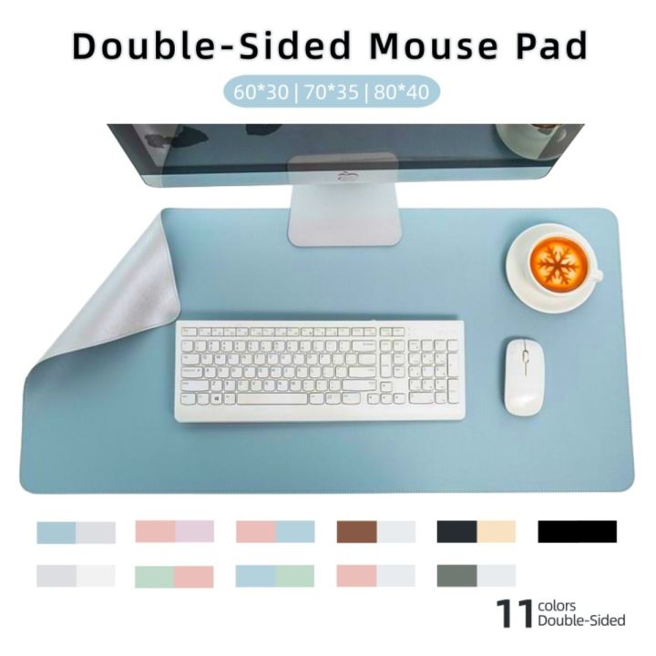 Large Mouse Pad Extra Big Non-Slip Desk Pad Waterproof PU Leather Desk ...